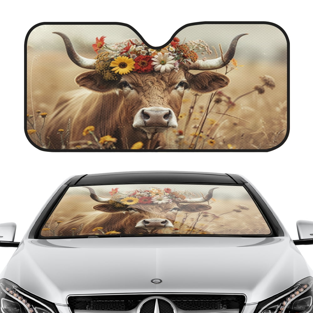 Front Windshield Sun Shade for Car & SUV, 51x28 Inch, UV Blocker ...