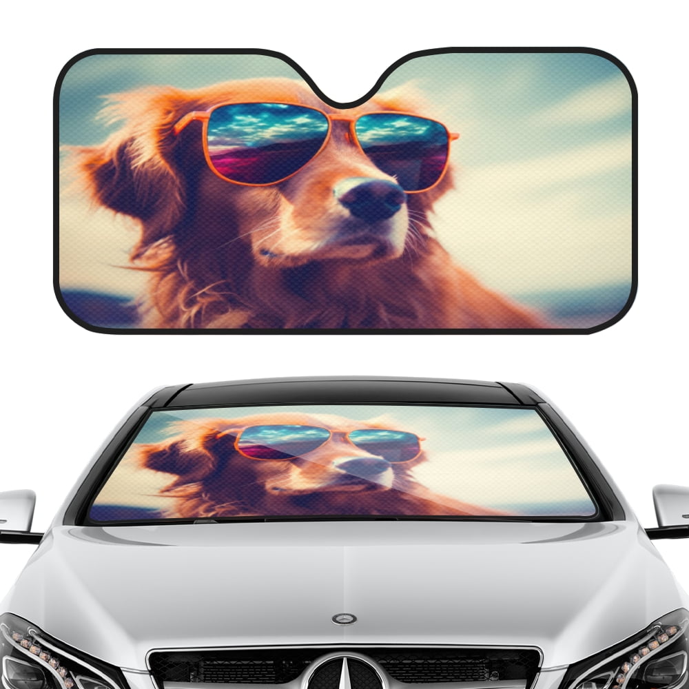 Front Windshield Sun Shade for Car & SUV, 51x28 Inch, UV Blocker ...