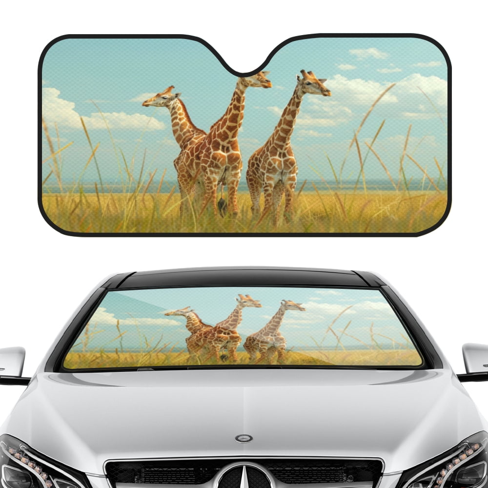 Front Windshield Sun Shade for Car & SUV, 51x28 Inch, UV Blocker ...