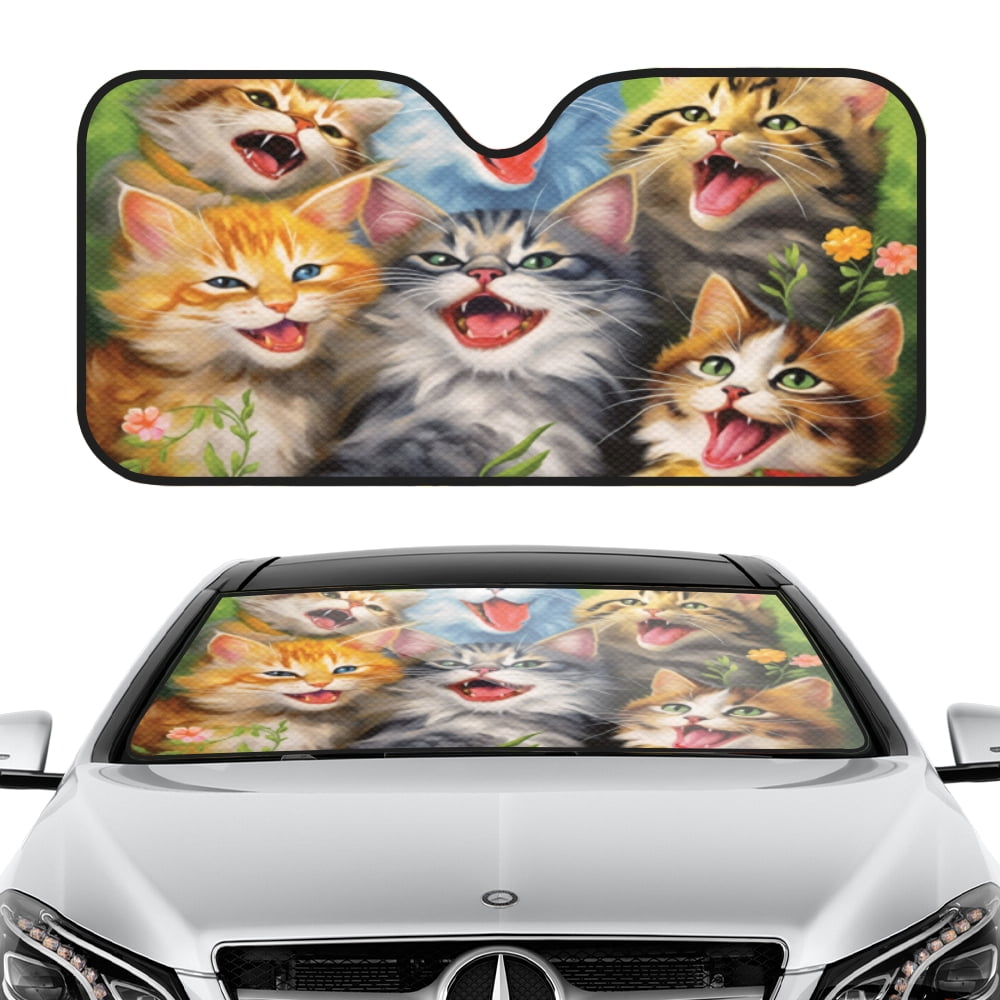 Front Windshield Sun Shade for Car & SUV, 51x28 Inch, UV Blocker ...