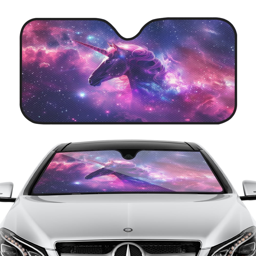 Front Windshield Sun Shade for Car & SUV, 51x28in UV Blocker, Foldable Sun Visor Protector for ...