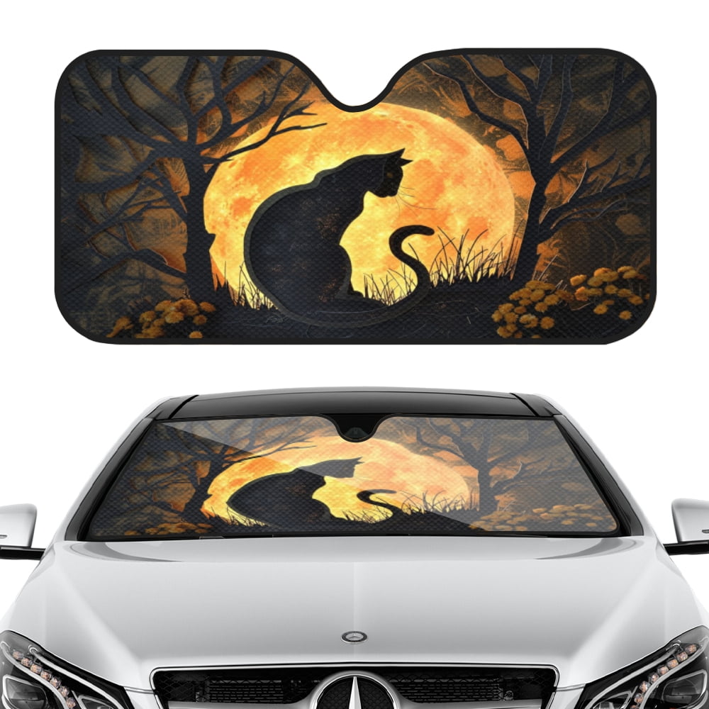 Front Windshield Sun Shade for Car & SUV, 51x28in UV Blocker, Foldable ...