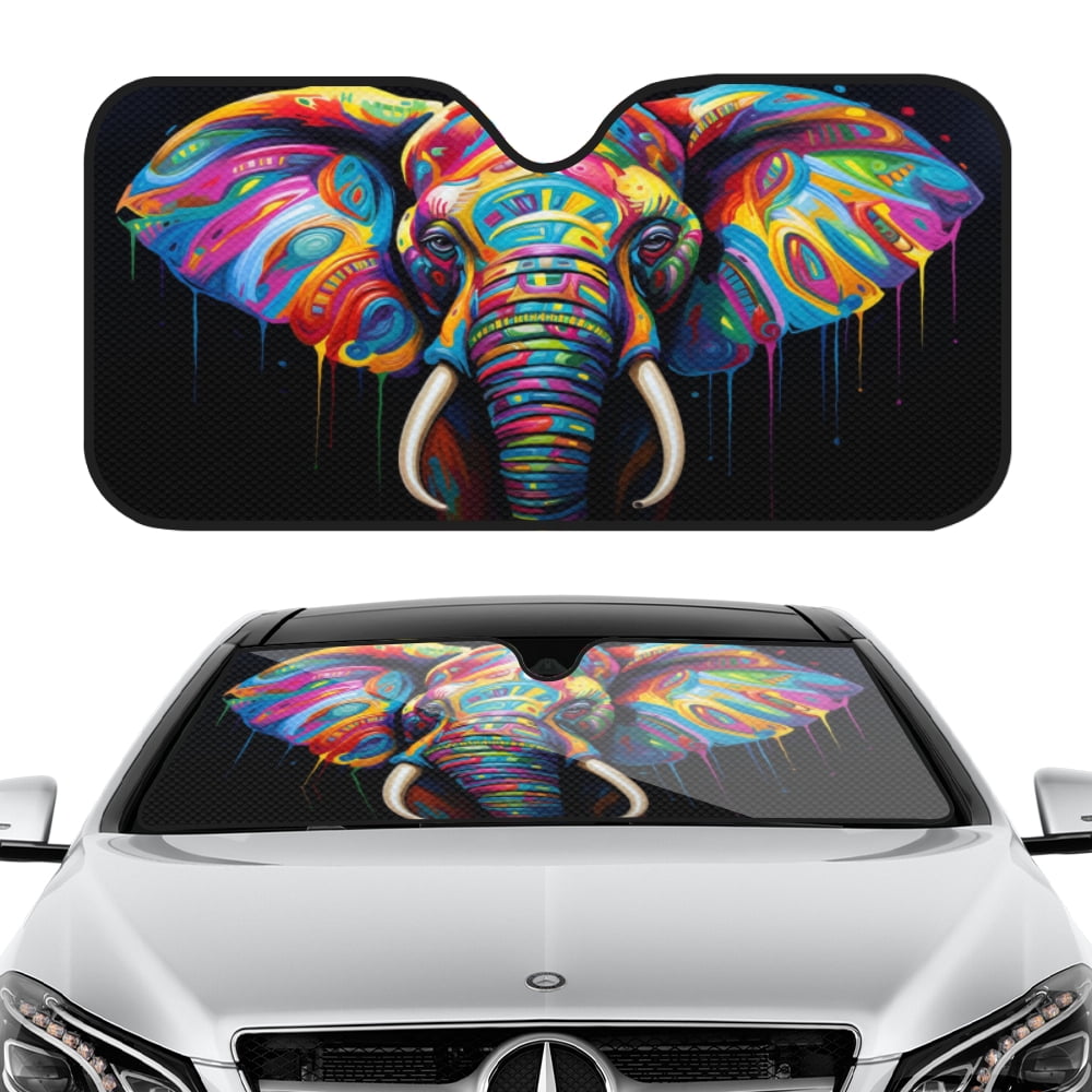 Front Windshield Sun Shade for Car & SUV, 51x28in UV Blocker, Foldable ...
