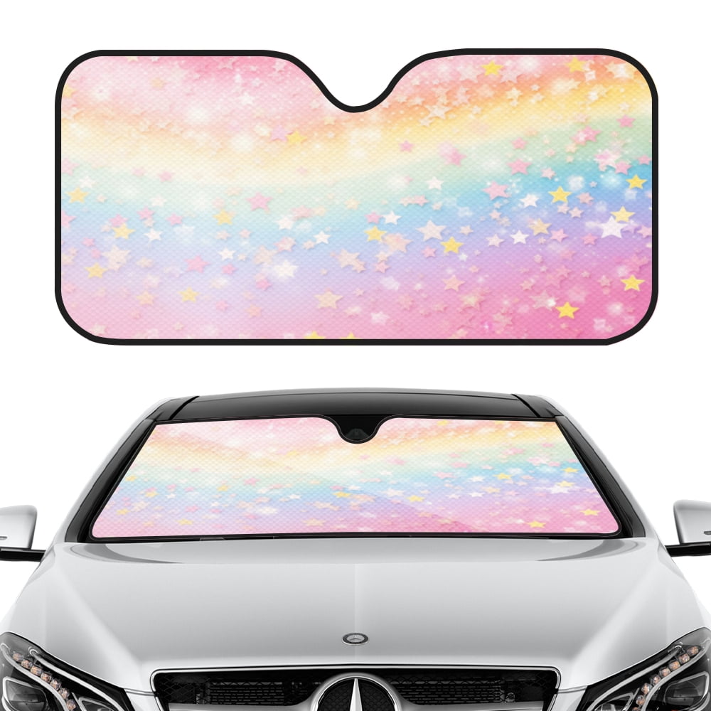 Front Windshield Sun Shade for Car & SUV, 51x28in UV Blocker, Foldable ...