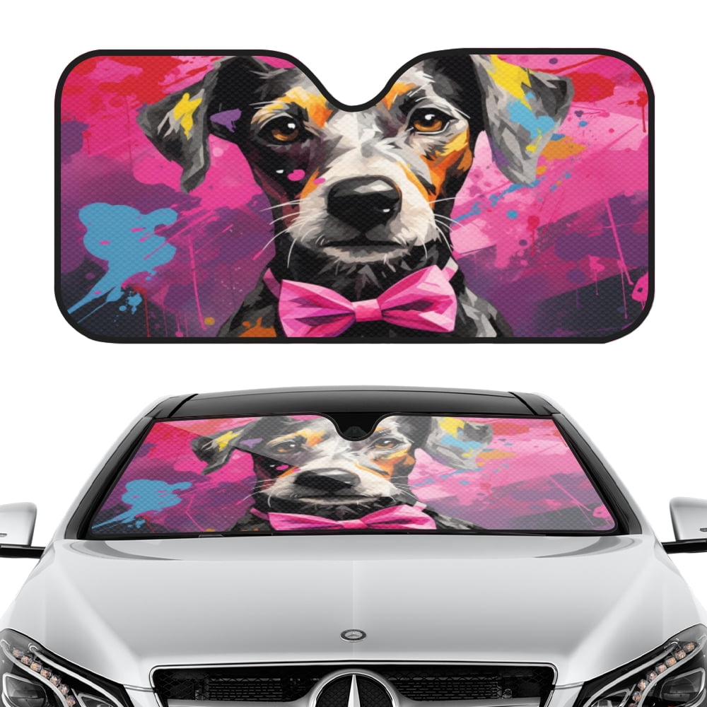 Front Windshield Sun Shade for Car & SUV, 51x28in UV Blocker, Foldable ...