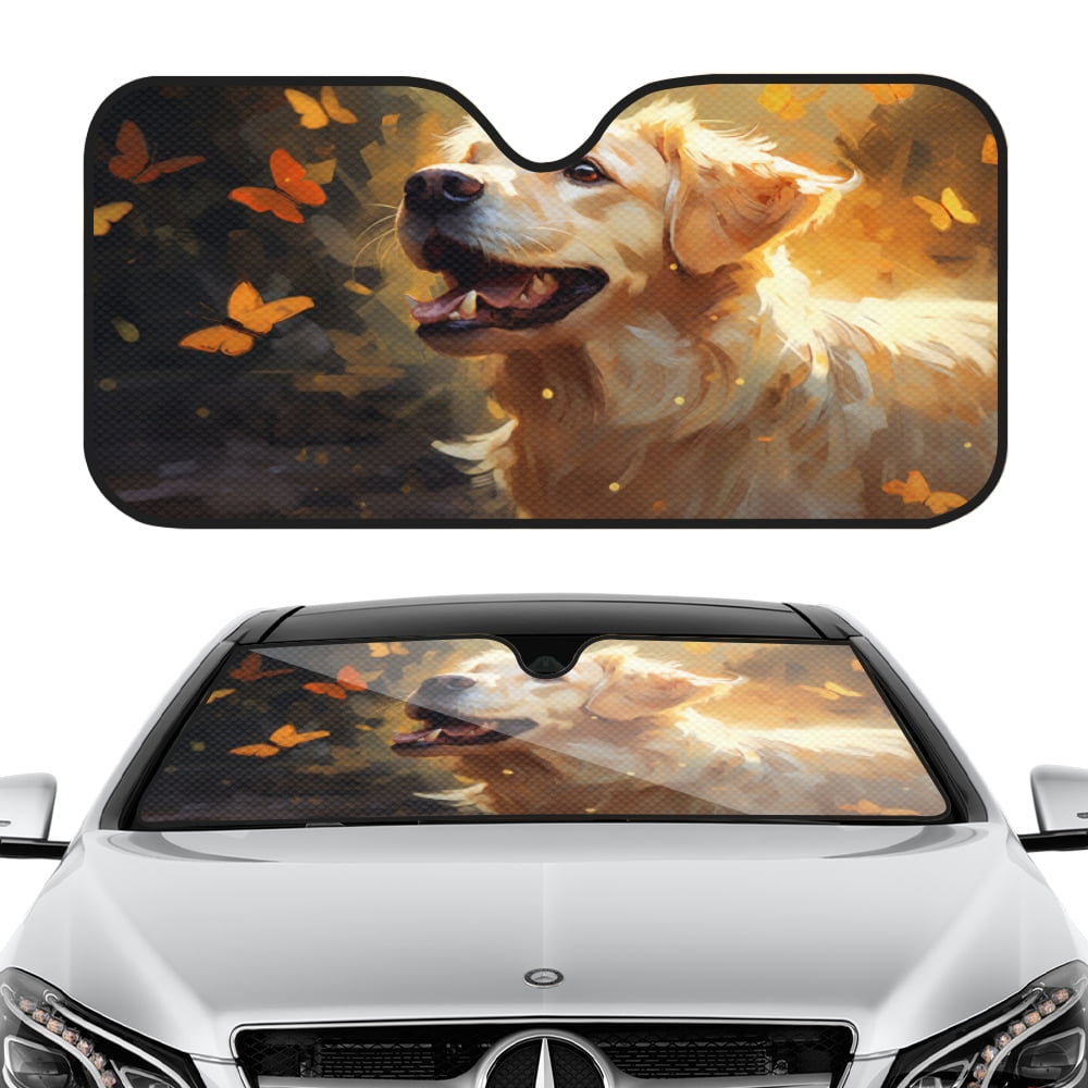 Front Windshield Sun Shade for Car & SUV, 51x28in UV Blocker, Foldable ...