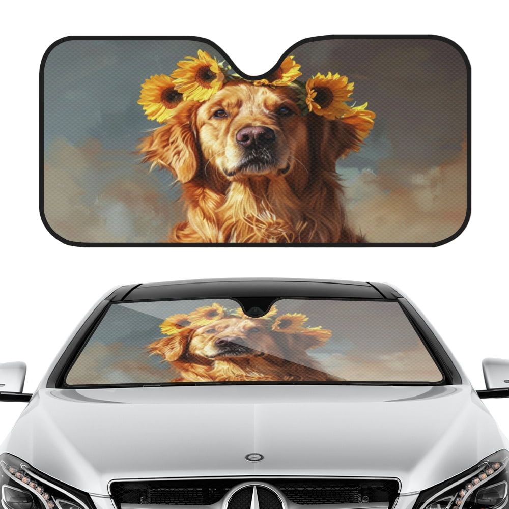 Front Windshield Sun Shade for Car & SUV, 51x28in UV Blocker, Foldable ...