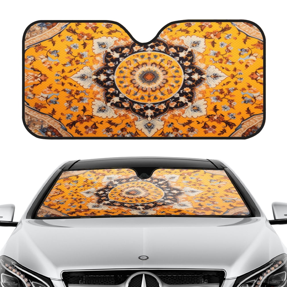Front Windshield Sun Shade for Car & SUV, 51x28in UV Blocker, Foldable ...