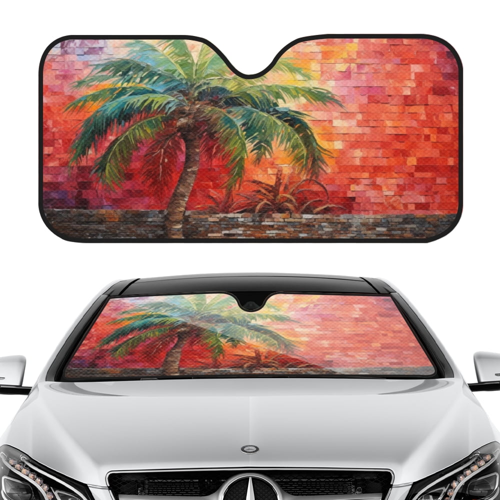 Front Windshield Sun Shade for Car & SUV, 51x28in UV Blocker, Foldable ...