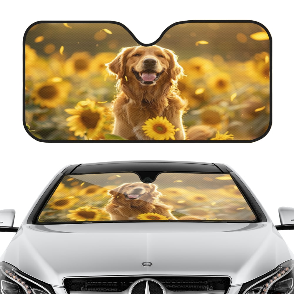 Front Windshield Sun Shade for Car & SUV, 51x28in UV Blocker, Foldable ...