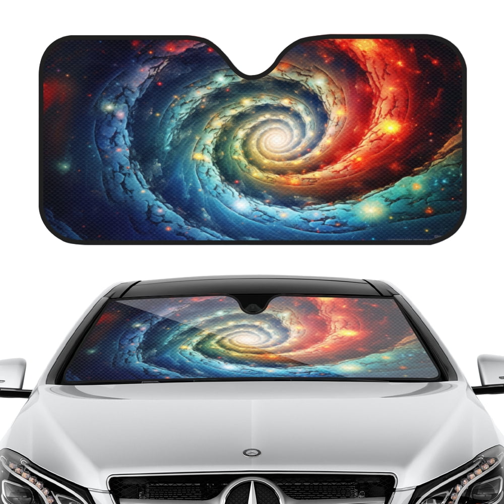 Front Windshield Sun Shade for Car & SUV, 51x28in UV Blocker, Foldable ...