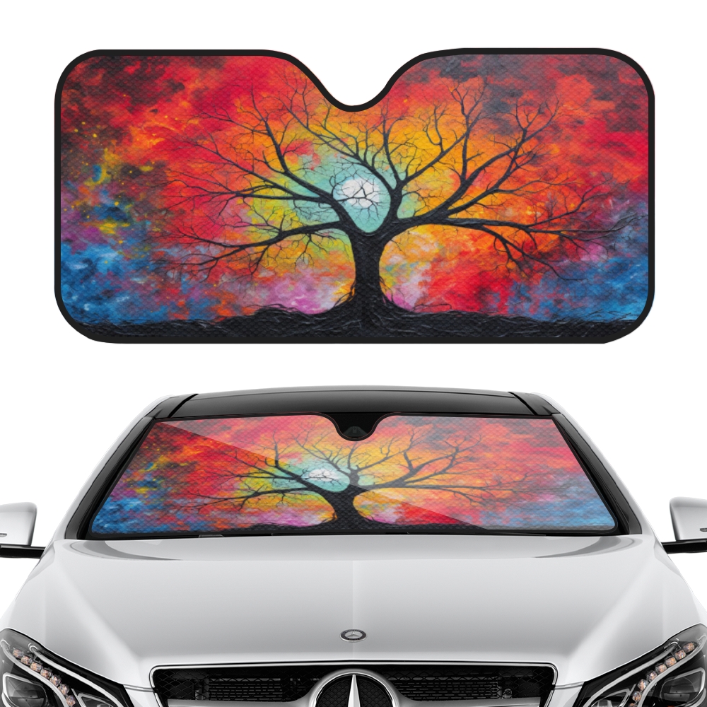 Front Windshield Sun Shade for Car & SUV, 51x28in UV Blocker, Foldable ...