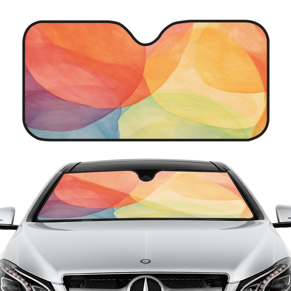 Front Windshield Sun Shade for Car & SUV, 51x28in UV Blocker, Foldable ...