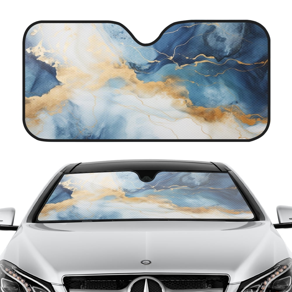 Front Windshield Sun Shade for Car & SUV, 51x28in UV Blocker, Foldable ...