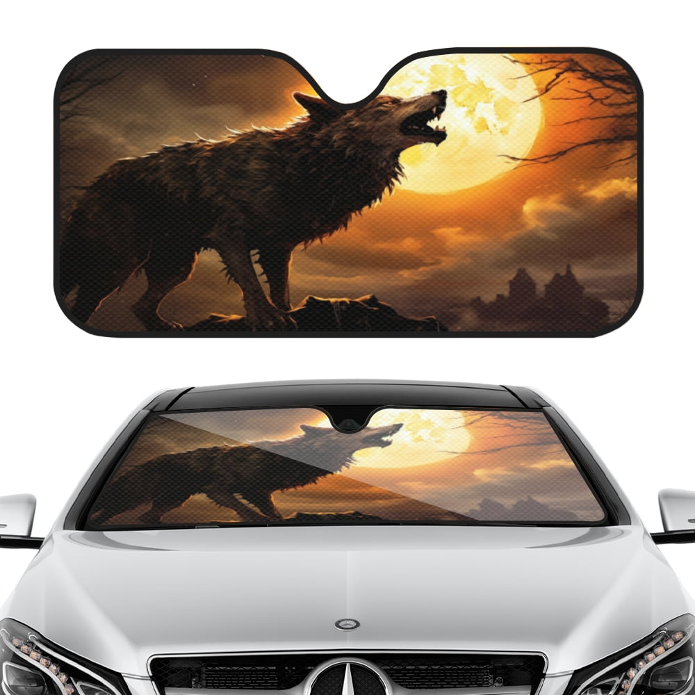 Front Windshield Sun Shade for Car & SUV, 51x28in UV Blocker, Foldable ...