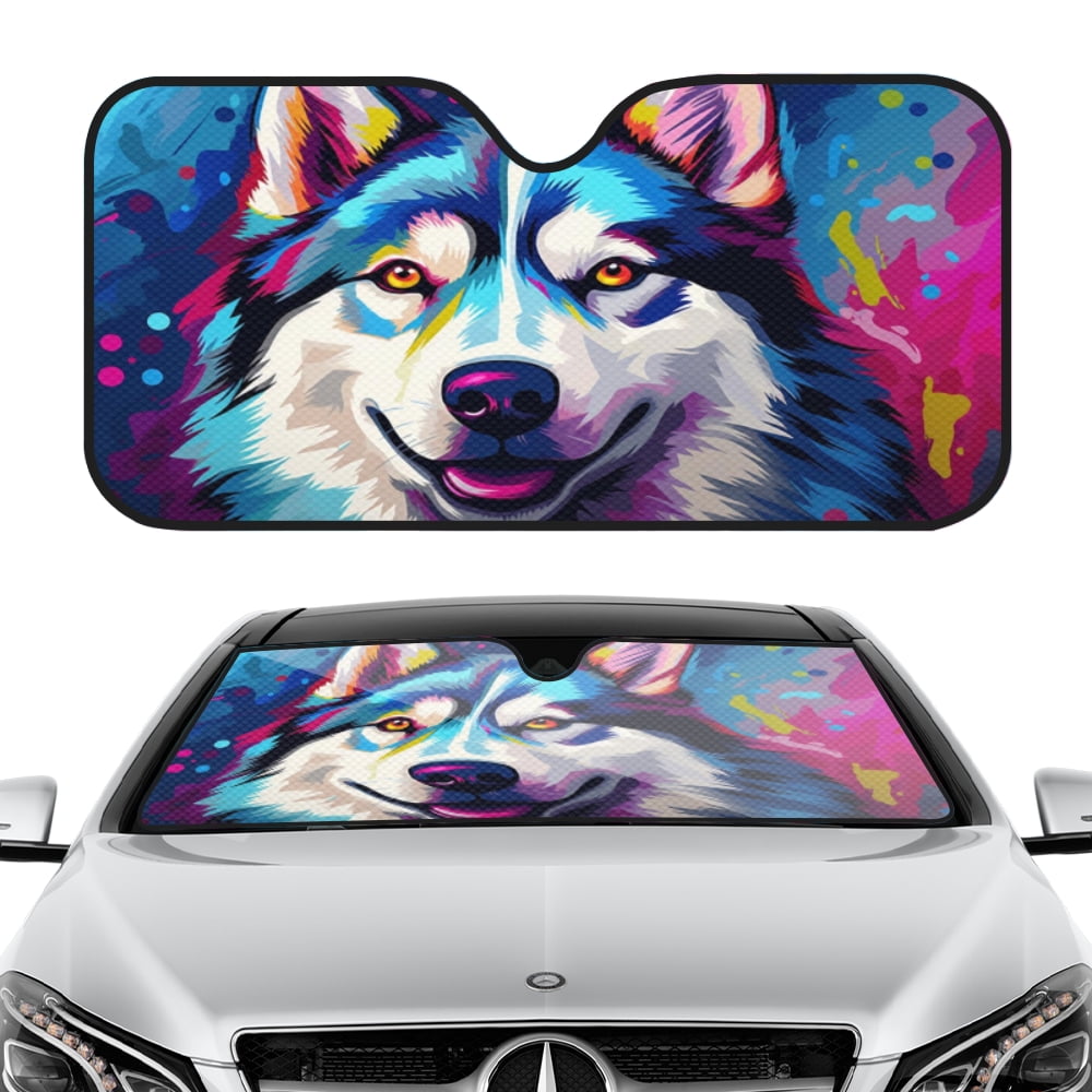 Front Windshield Sun Shade for Car & SUV, 51x28in UV Blocker, Foldable ...