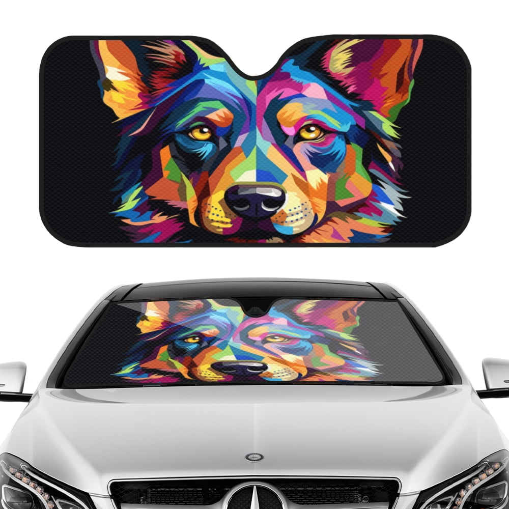Front Windshield Sun Shade for Car & SUV, 51x28in UV Blocker, Foldable ...