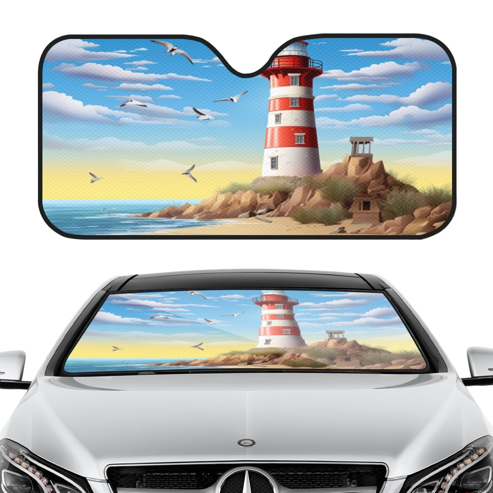 Front Windshield Sun Shade for Car & SUV, 55x30 Inch, UV Blocker ...