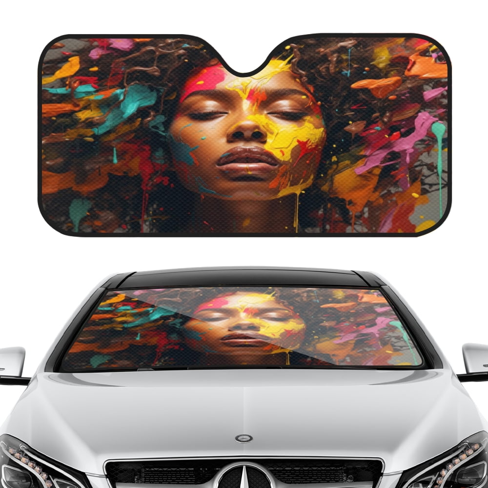 Front Windshield Sun Shade for Car & SUV, 55x30 Inch, UV Blocker ...