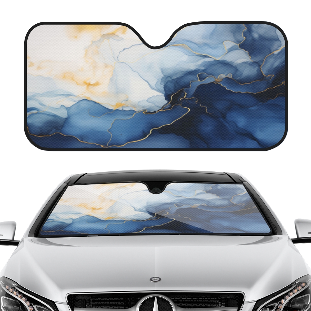 Front Windshield Sun Shade for Car & SUV, 55x30in UV Blocker, Foldable ...
