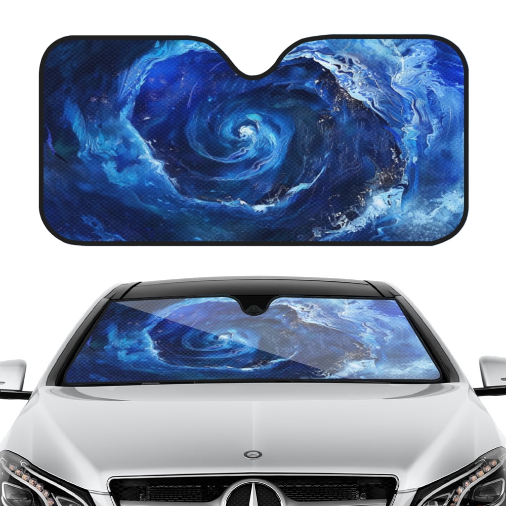 Front Windshield Sun Shade for Car & SUV, 55x30in UV Blocker, Foldable ...