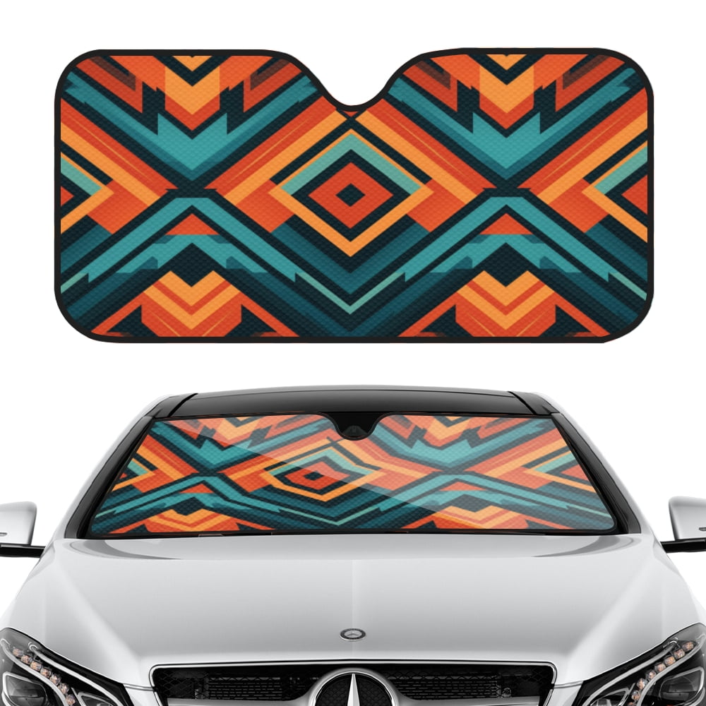 Front Windshield Sun Shade for Car & SUV, 55x30in UV Blocker, Foldable ...