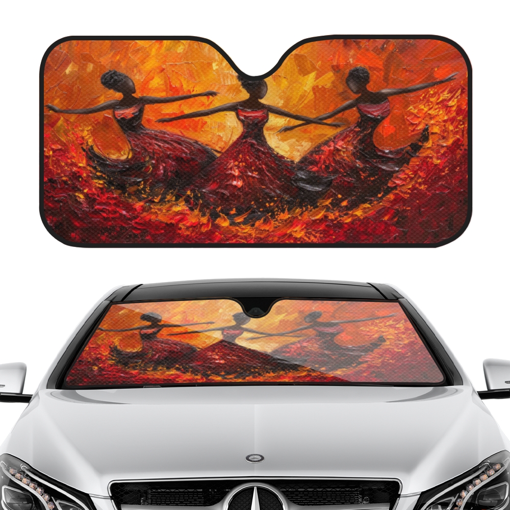 Front Windshield Sun Shade for Car & SUV, 55x30in UV Blocker, Foldable ...