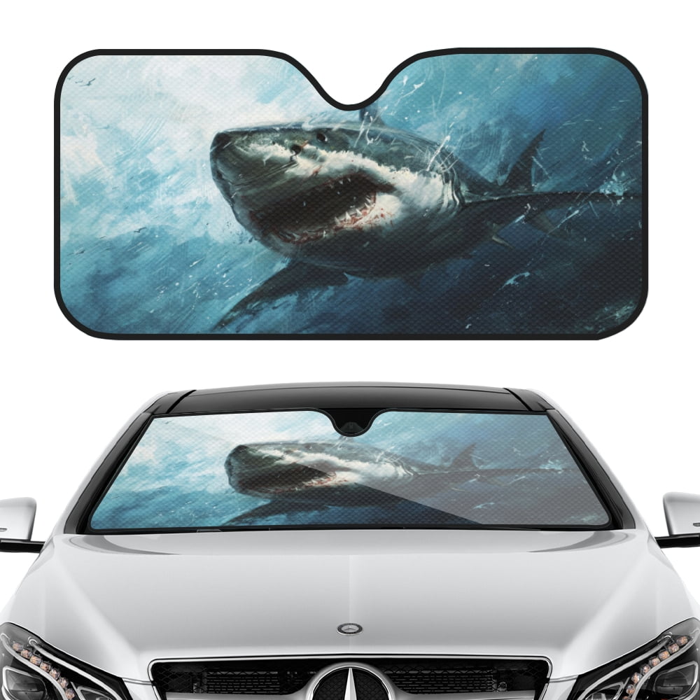 Front Windshield Sun Shade for Car & SUV, 55x30in UV Blocker, Foldable ...