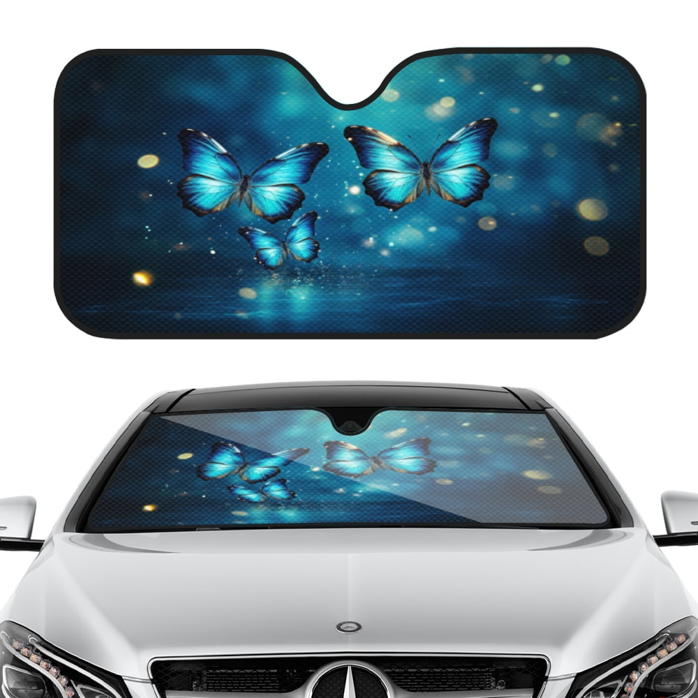 Front Windshield Sun Shade for Car & SUV, 55x30in UV Blocker, Foldable ...