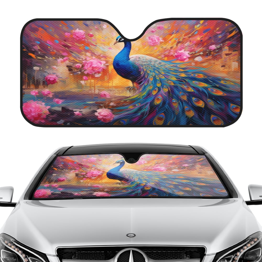 Front Windshield Sun Shade for Car & SUV, 55x30in UV Blocker, Foldable ...