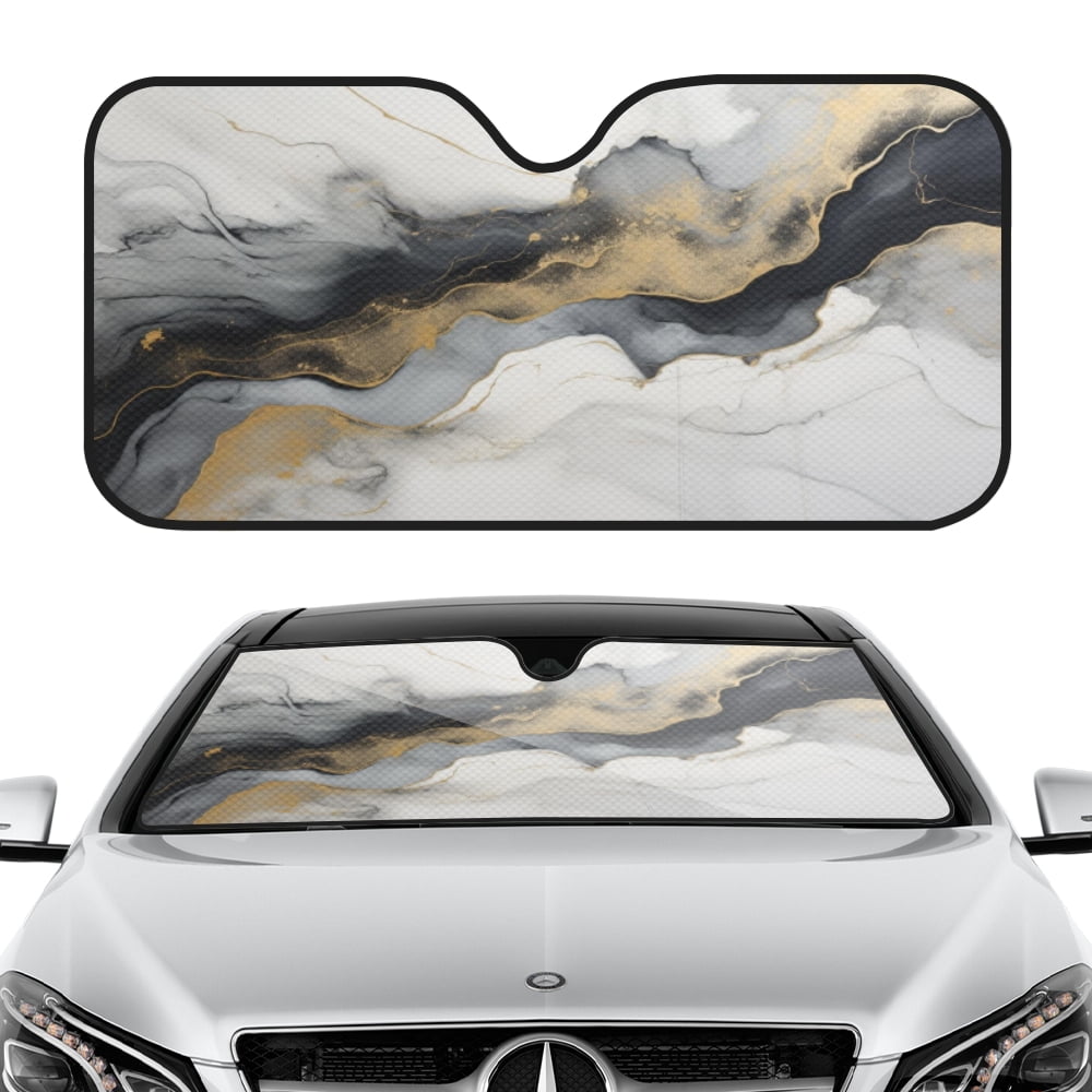 Front Windshield Sun Shade for Car & SUV, 55x30in UV Blocker, Foldable ...