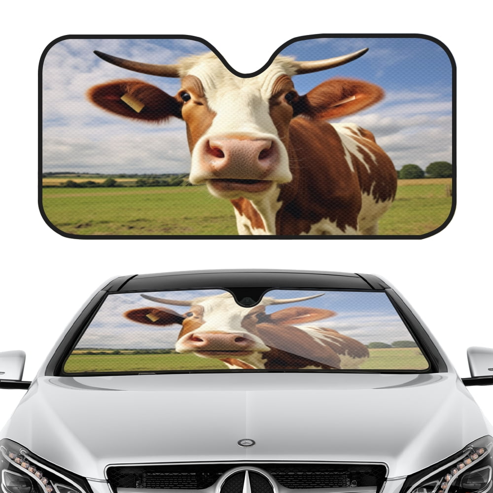 Front Windshield Sun Shade for Car & SUV, 55x30in UV Blocker, Foldable ...