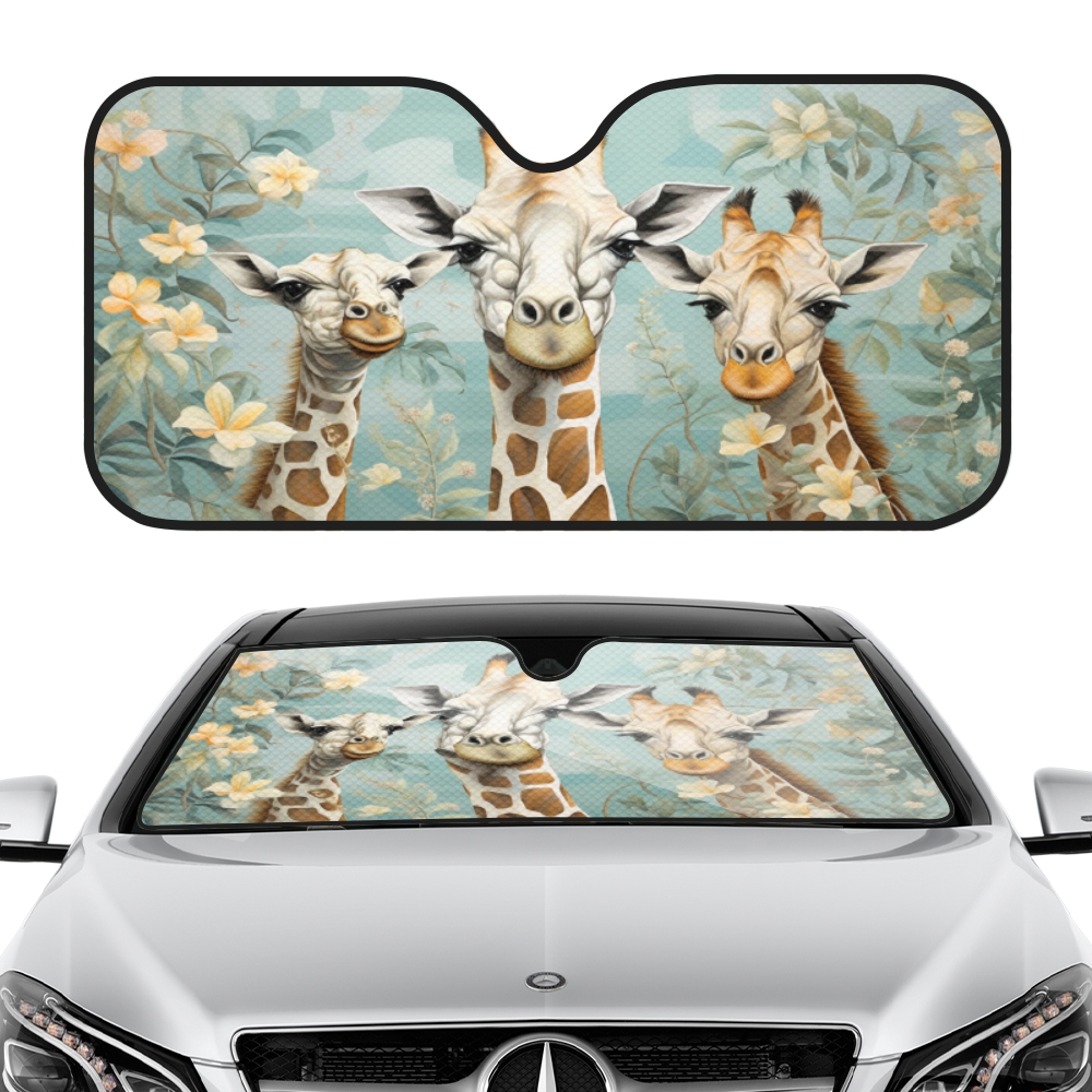 Front Windshield Sun Shade for Car & SUV, 55x30in UV Blocker, Foldable ...