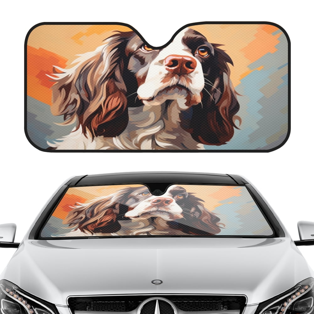 Front Windshield Sun Shade for Car & SUV, 55x30in UV Blocker, Foldable ...