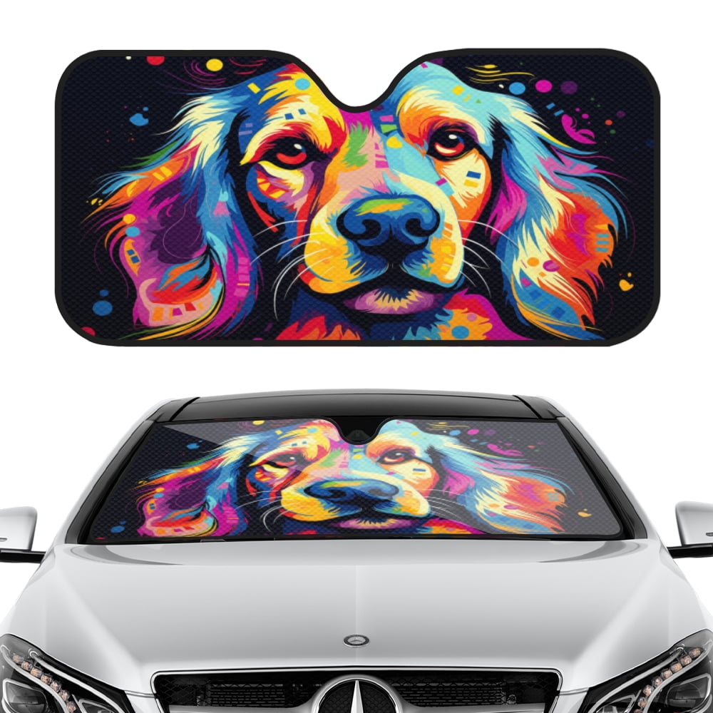 Front Windshield Sun Shade for Car & SUV, 55x30in UV Blocker, Foldable ...