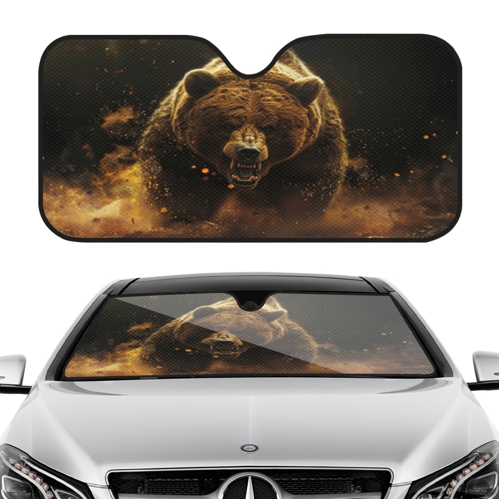 Front Windshield Sun Shade for Car & SUV, 55x30in UV Blocker, Foldable ...