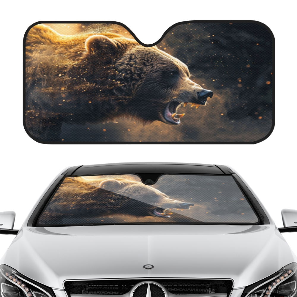 Front Windshield Sun Shade for Car & SUV, 55x30in UV Blocker, Foldable ...