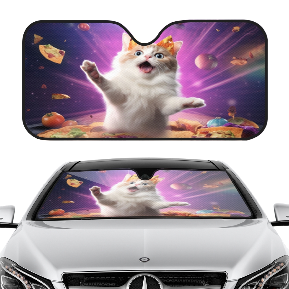 Front Windshield Sun Shade for Car & SUV, 55x30in UV Blocker, Foldable ...