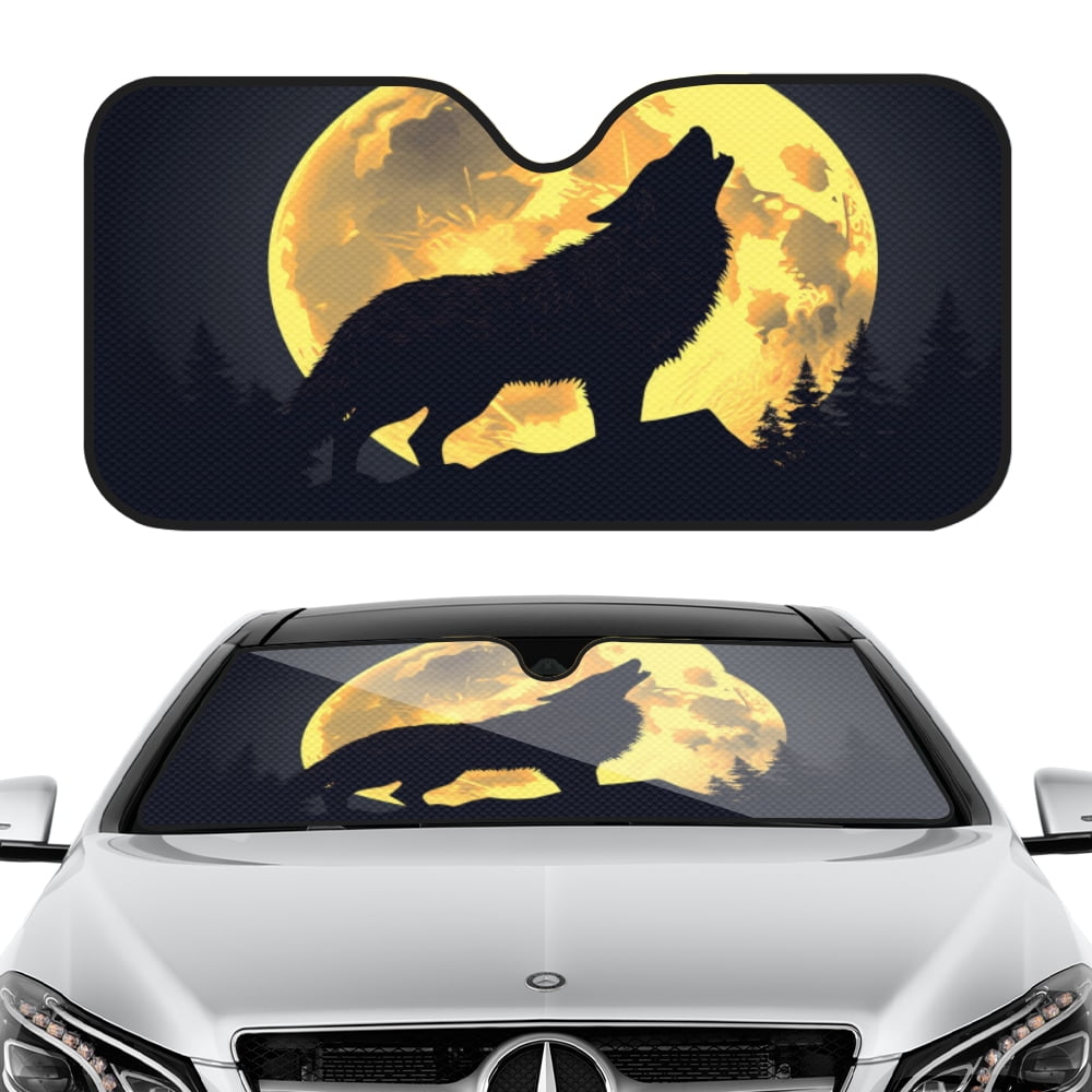 Front Windshield Sun Shade for Car & SUV, 55x30in UV Blocker, Foldable ...