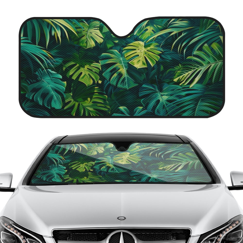 Front Windshield Sun Shade for Car & SUV, 55x30in UV Blocker, Foldable ...