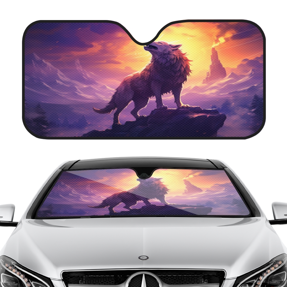 Front Windshield Sun Shade for Car & SUV, 55x30in UV Blocker, Foldable ...