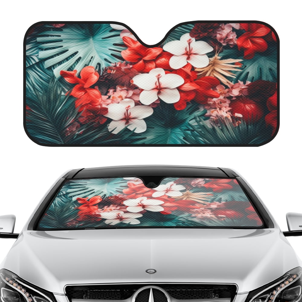 Front Windshield Sun Shade for Car & SUV, 55x30in UV Blocker, Foldable ...