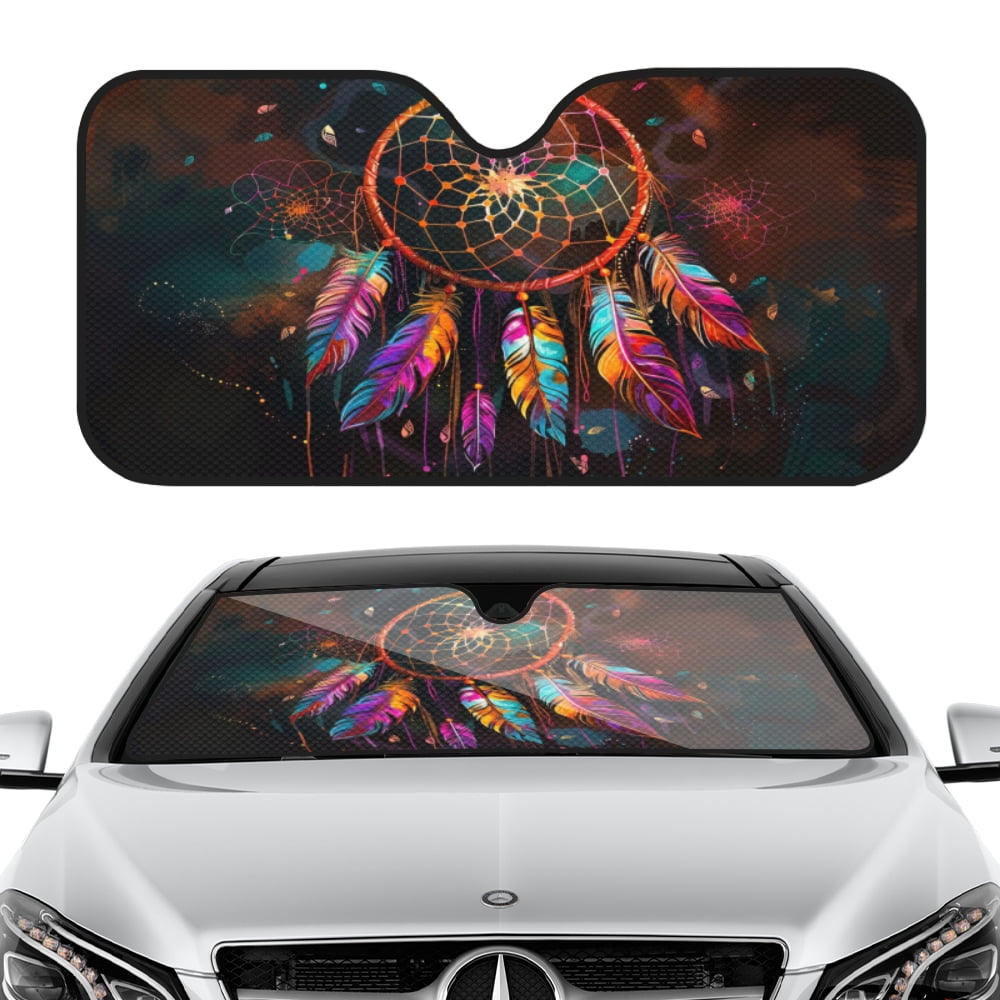 Front Windshield Sun Shade for Car & SUV, 55x30in UV Blocker, Foldable ...