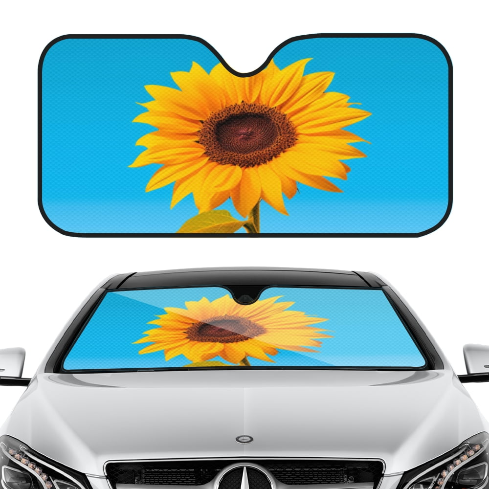 Front Windshield Sun Shade for Car & SUV, 55x30in UV Blocker, Foldable ...