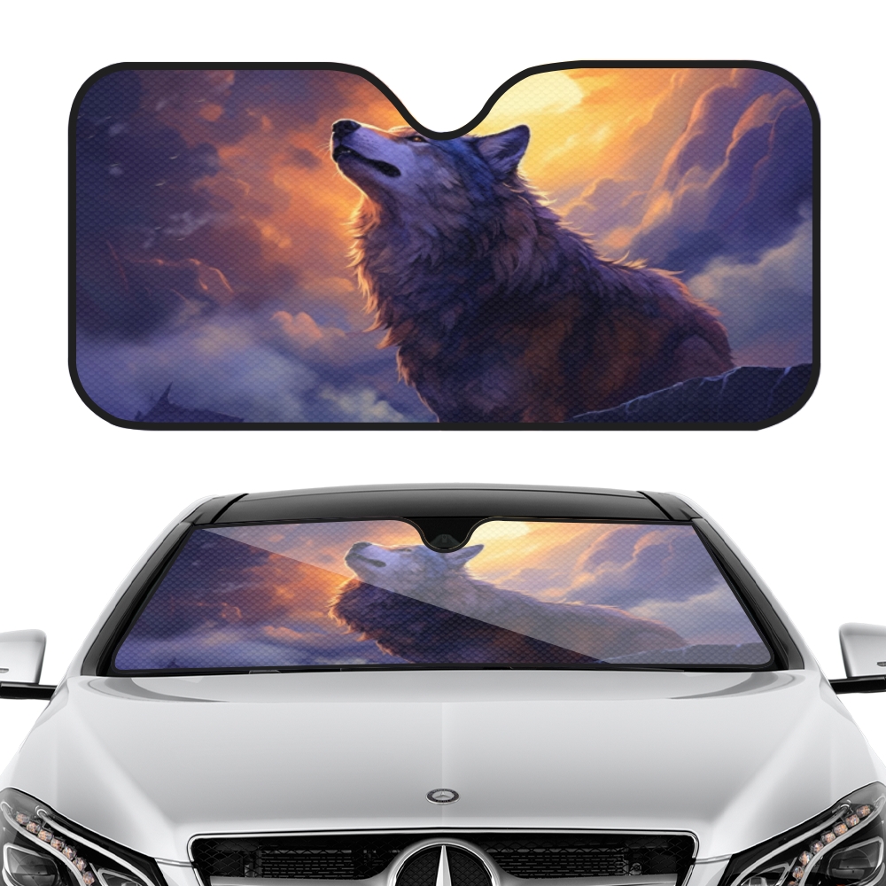 Front Windshield Sun Shade for Car & SUV, 55x30in UV Blocker, Foldable ...