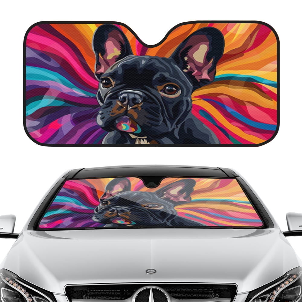 Front Windshield Sun Shade for Car & SUV, 55x30in UV Blocker, Foldable ...