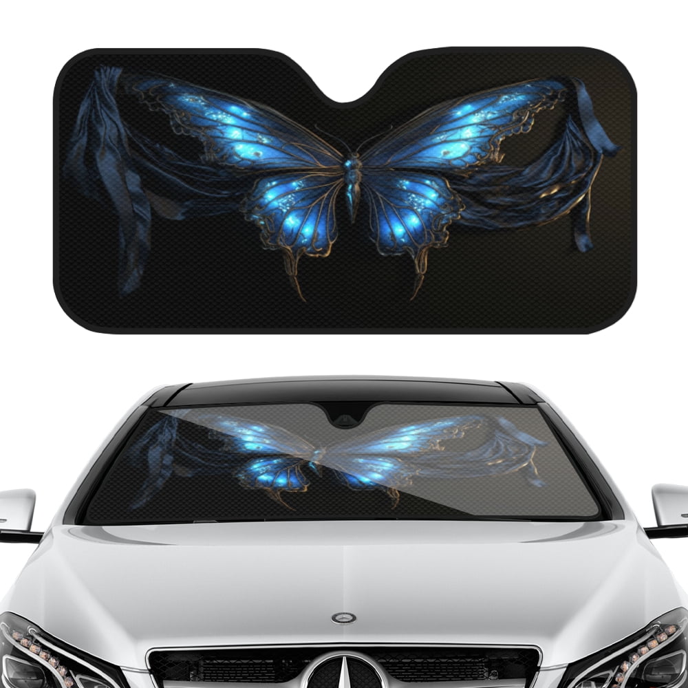 Front Windshield Sun Shade for Car & SUV, 55x30in UV Blocker, Foldable ...