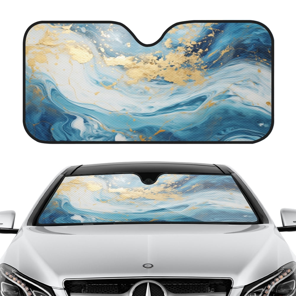 Front Windshield Sun Shade for Car & SUV, 51x28in UV Blocker, Foldable ...