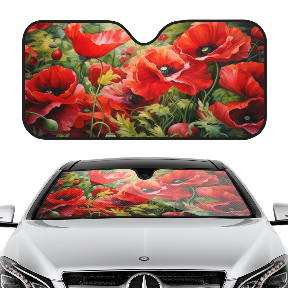 Front Windshield Sun Shade for Car & SUV, 51x28in UV Blocker, Foldable ...