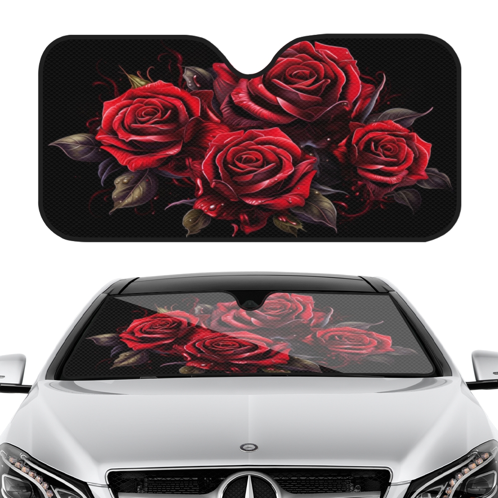 Front Windshield Sun Shade for Car & SUV, 51x28in UV Blocker, Foldable ...